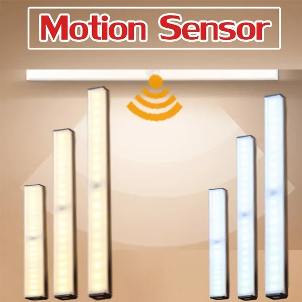 PIR-Motion-Sensor-LED-Under-Cabinet-Lamp-Dimmable-Rechargeable-Night ...