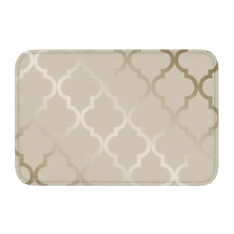 Felpudo-con-patr-n-de-enrejado-marroqu-met-lico-elegante-felpudo ...