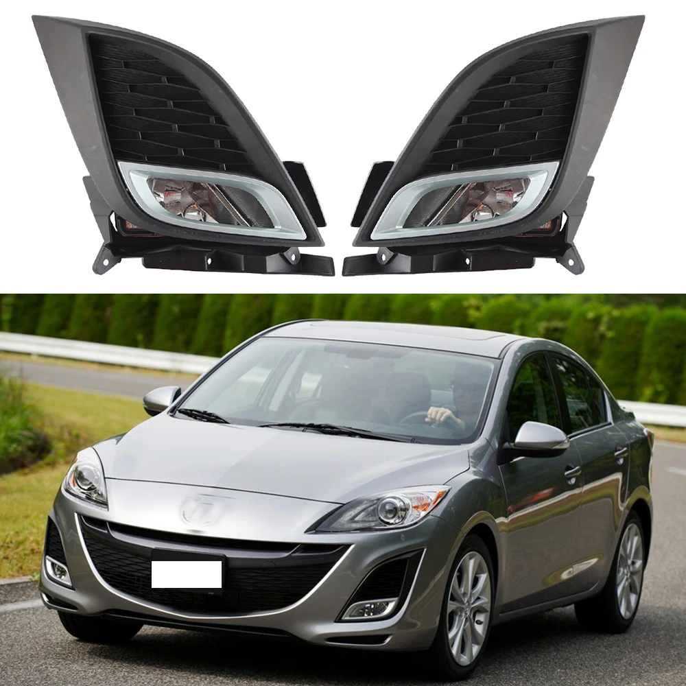 Halogen-DRL-Car-Daytime-Running-Light-Front-Fog-Lamps-Assembly ...