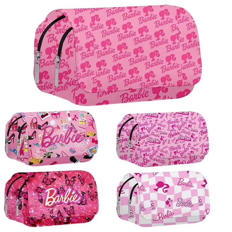 Kawaii-Students-Barbie-Pen-Bag-Anime-Cartoon-High-Capacity-Double-Layer ...