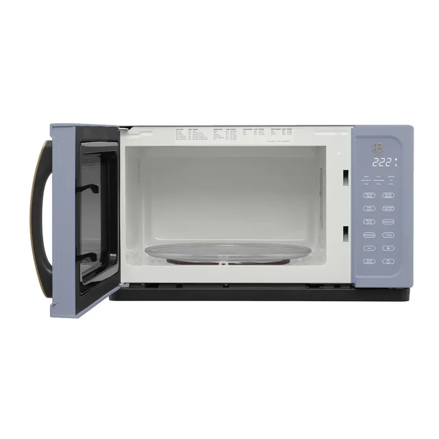 Beautiful 1.1 Cu ft 1000 Watt, Sensor Microwave Oven, Cornflower Blue ...