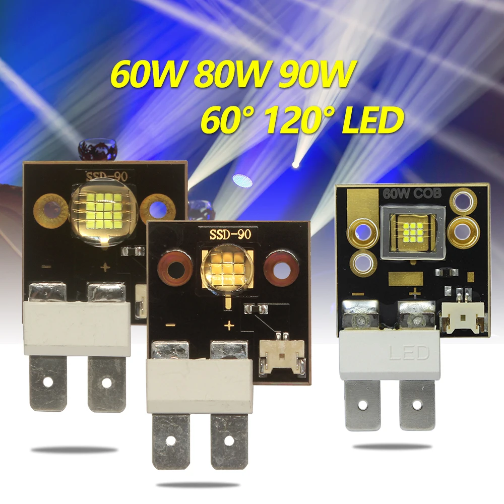Lamp 60W 90W 100W Stage light LED Chip 3-5V12A 20A 60&120Degree Luminus ...