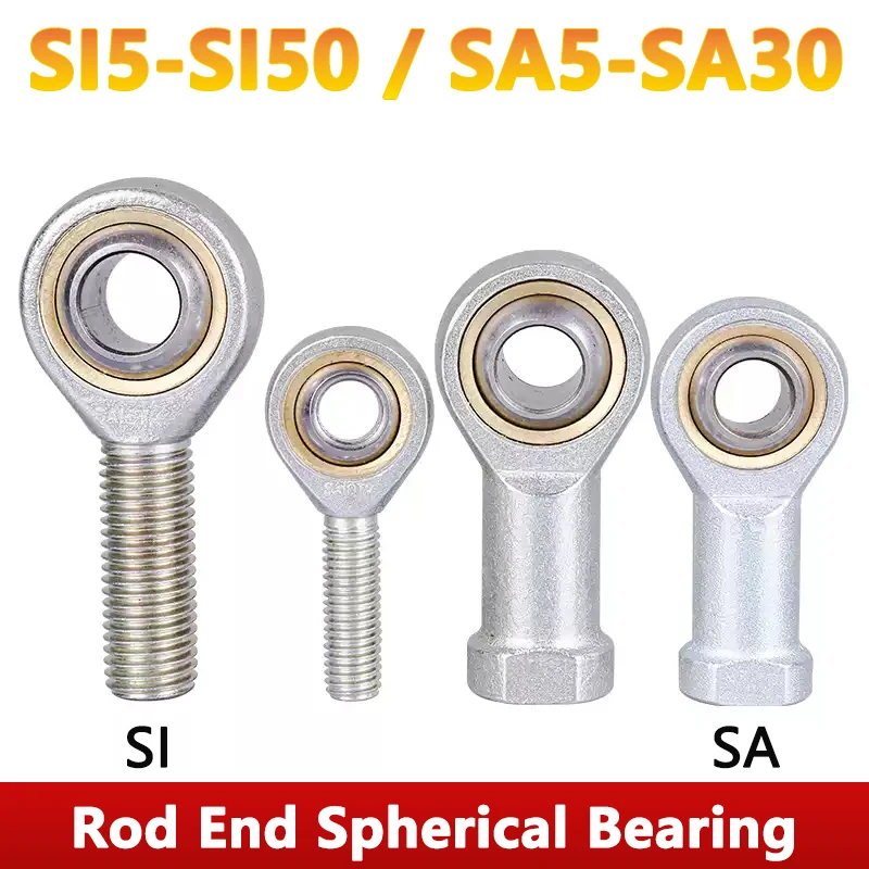 1pc Rod End Spherical Bearings M5 M6 M8 M10 M12 M14 M16 M18-M50 Male ...