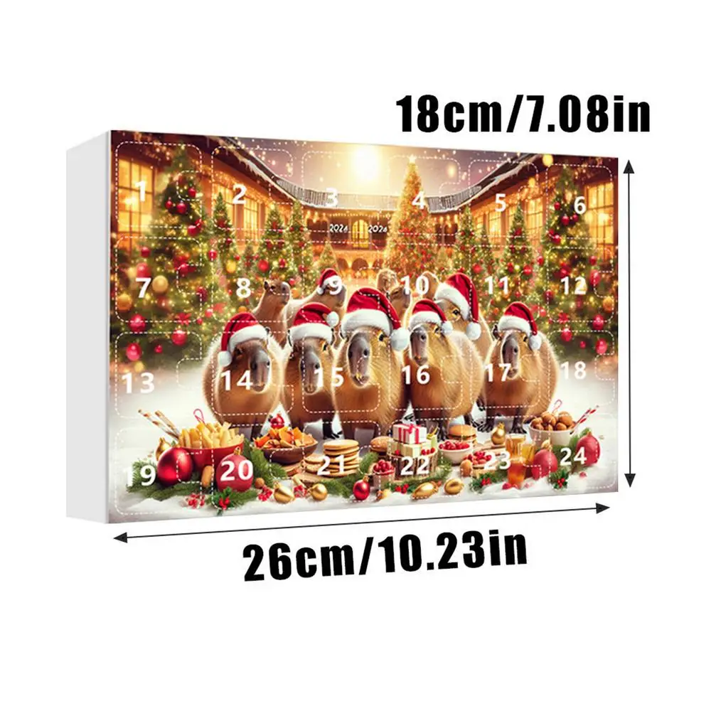 Calendario de Adviento de Navidad con capibara Kit de calendario de ...