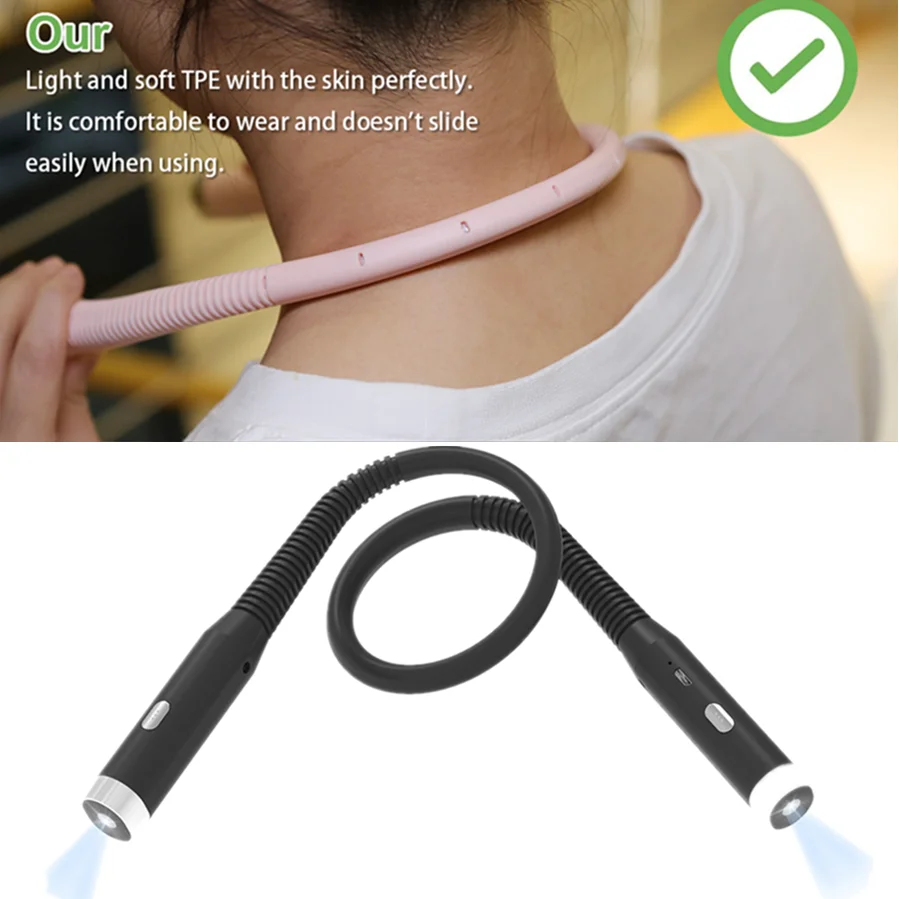 LED-hanging-neck-reading-lamp-flexible-hands-free-portable-headband ...