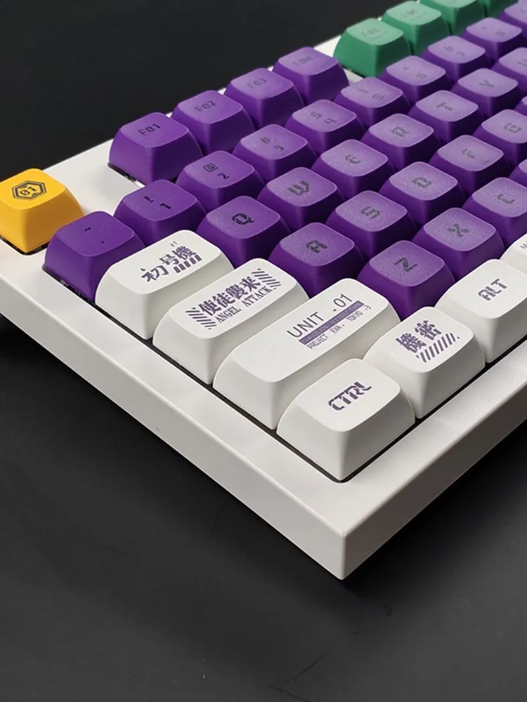 125-Keys-EVA-Initial-machine-one-Profile-XDA-Keycaps-Japanese-Anime-Key ...