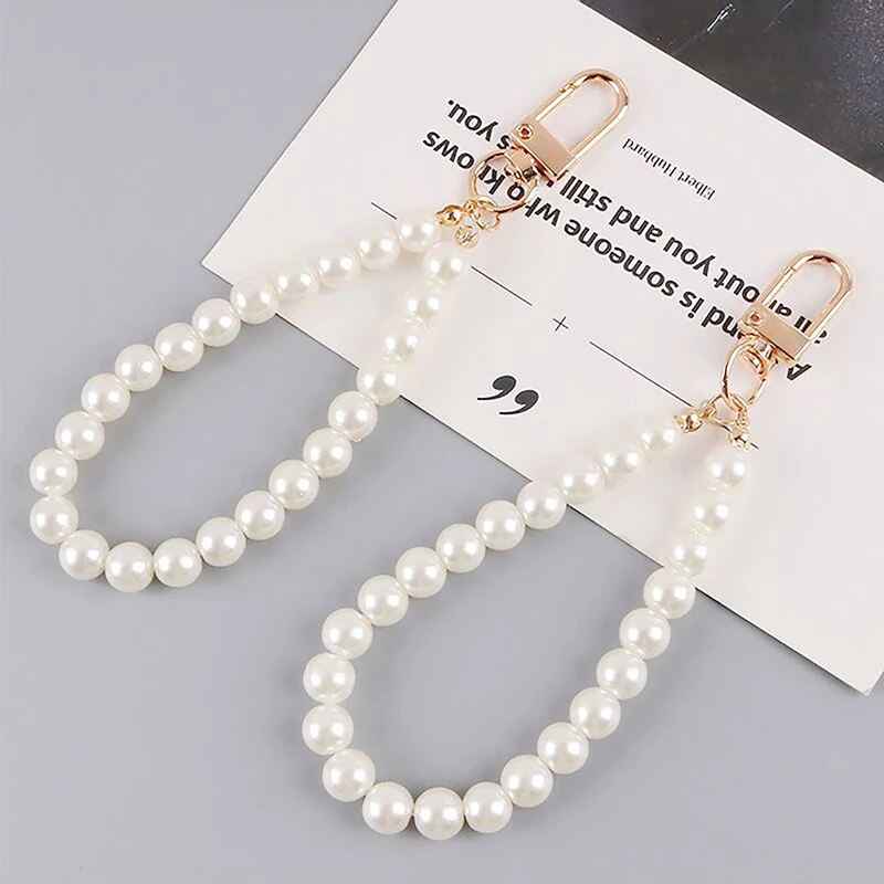 Pearls-Beaded-Alloy-Keychains-for-Women-New-Minimalist-Car-Bag ...