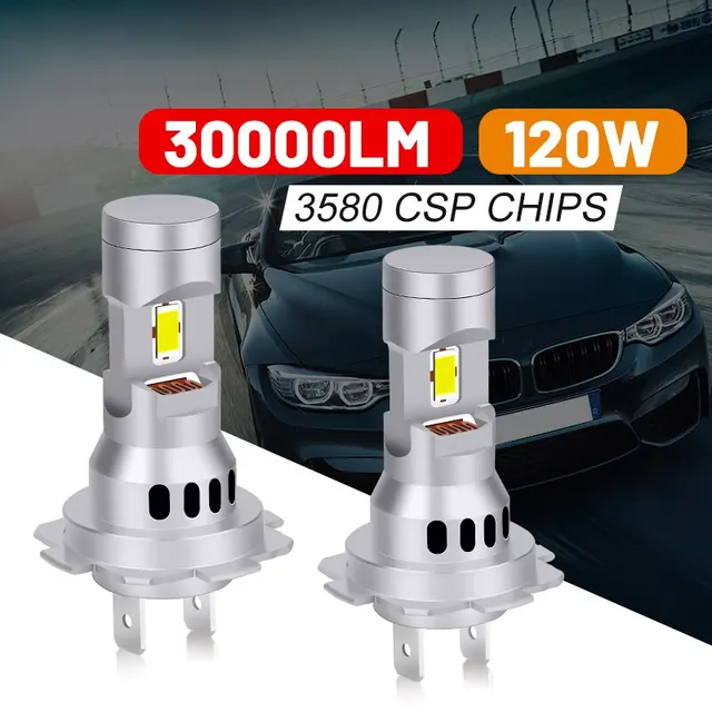 Dualvision H7 LED 120W Headlight 30000LM 3580 CSP Chip High Bright Car ...