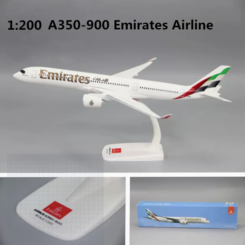 2025 New 1/200 Scale A350-900 UAE Emirates Airline Aircraft Assembly ...