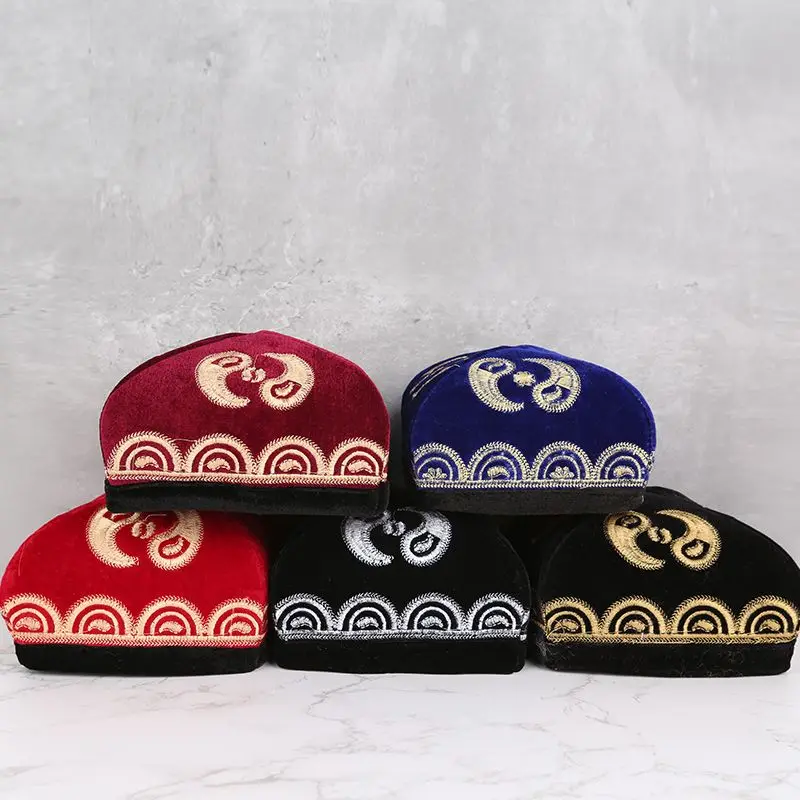 Freeshipping-Muslim-Caps-For-Men-Square-Dance-Hat-Manual-Embroidered ...