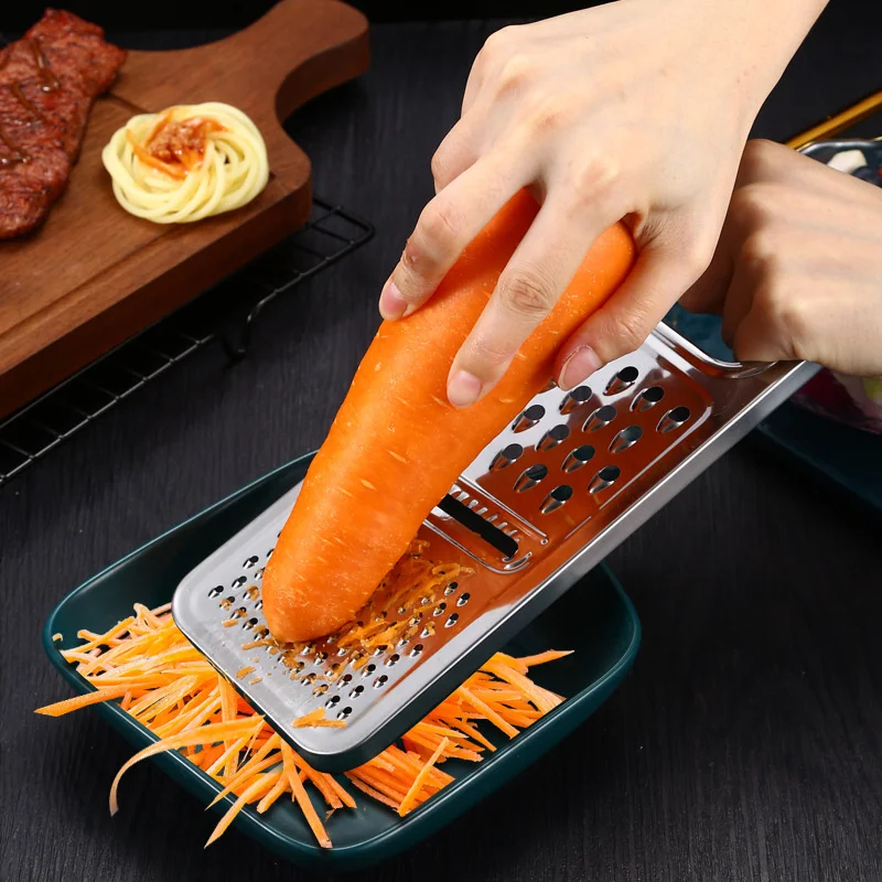 3-In-1-Stainless-Steel-Carrot-Grater-Portable-Manual-Vegetable-Slicer ...