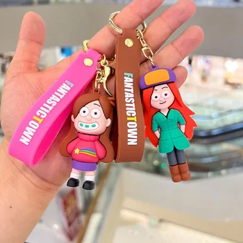 Disney Cartoon Gravity Falls Figure 3D Pendant Keychain for Women Men ...