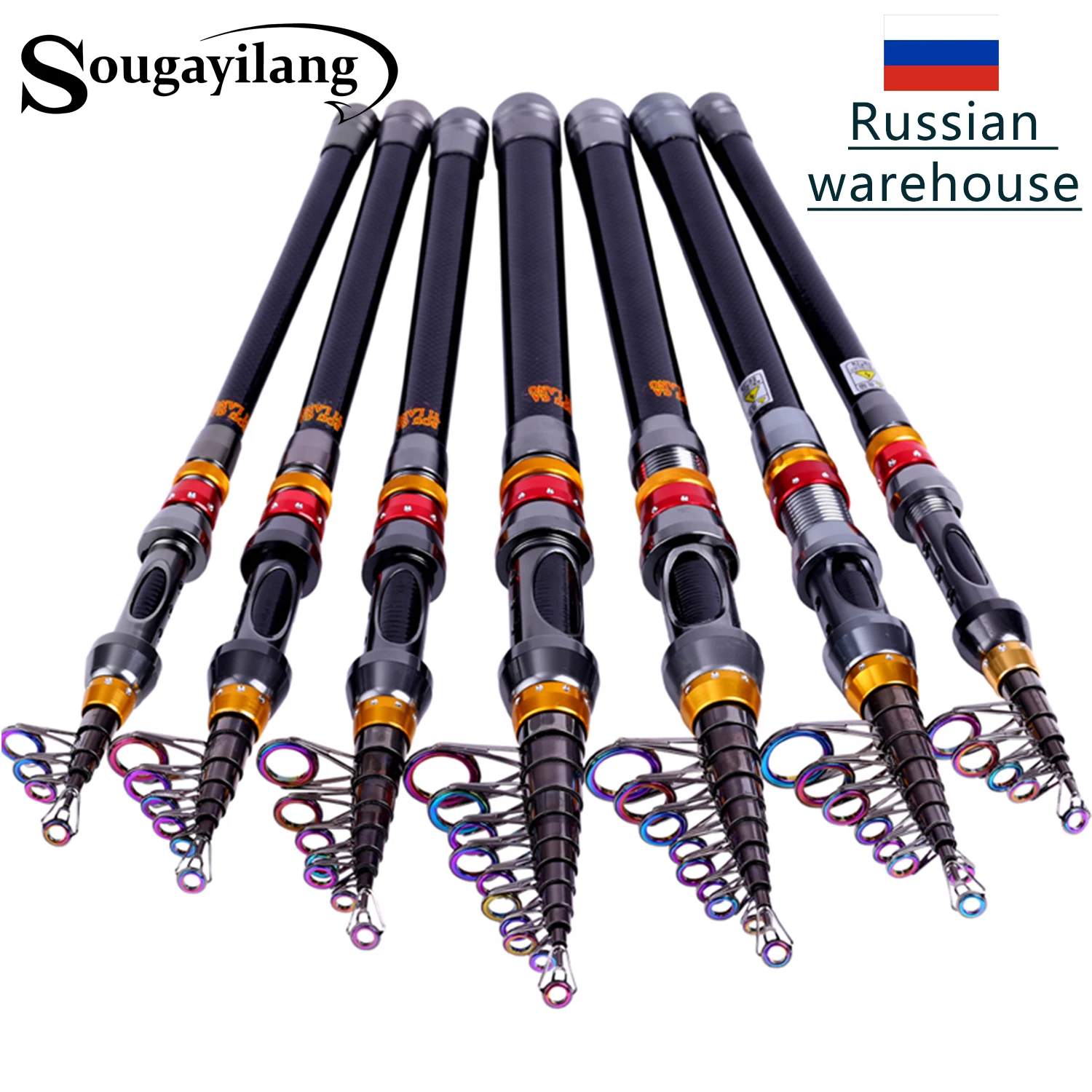 Sougayilang-Telescopic-Fishing-Rod-1-8-3-6m-Carbon-Fiber-7-12-Sections ...