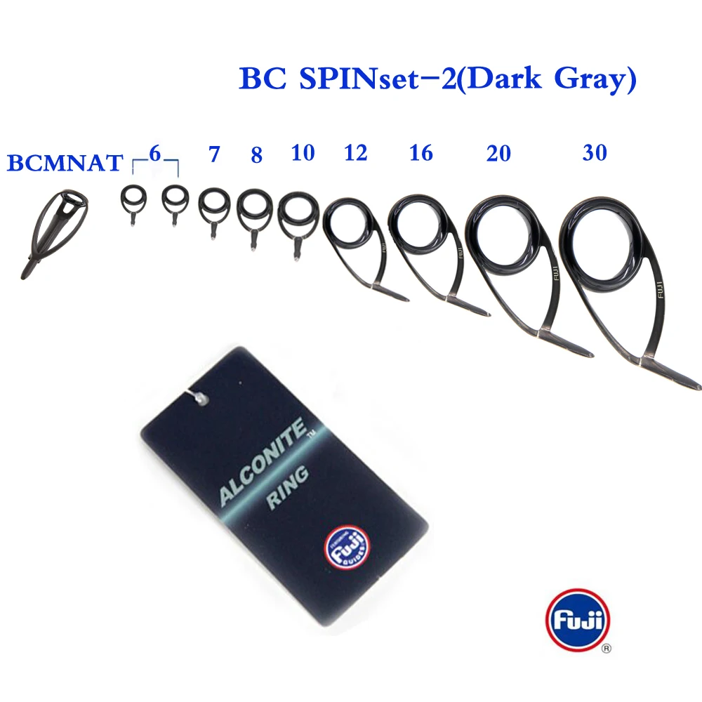 Original-Fuji-Guide-set-KL-SPIN-Alconite-Ring-Stainless-Steel-Frame-for ...