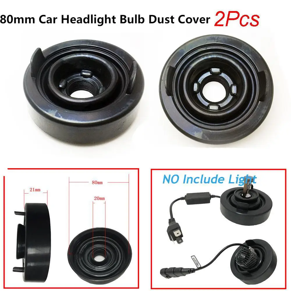 2Pcs-80mm-Car-Headlight-Bulb-Dust-Cover-Soft-Rubber-Headlight ...