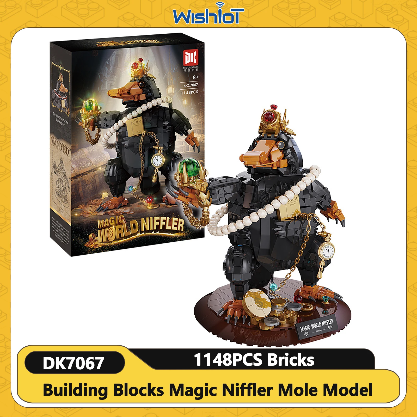 1148PCS Magic Niffler Mole Building Blocks Magical Creatures Model ...