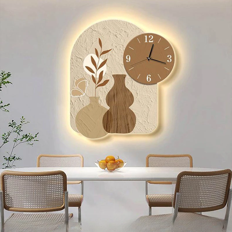 Fun-Fancy-Battery-Wall-Clock-Unique-Decorative-Art-Luminous-Metal ...