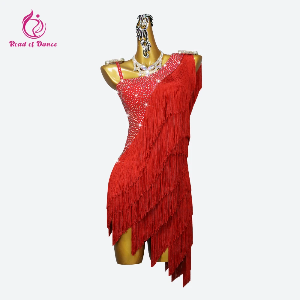 New-Latin-Dance-American-Clothes-Midi-Dress-Girls-Prom-Costume-Prom ...