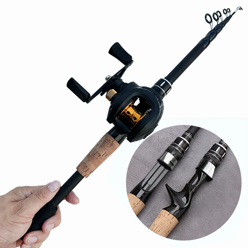 Casting-Fishing-Rods-Combo-Telescopic-Rod-and-19-1BB-Baitcasting-Reel ...