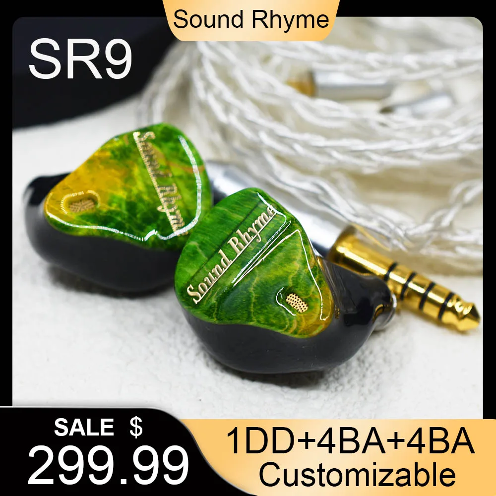 Sound Rhyme SR9 1DD+8BA Hybrid Hifi Earphones 8mm Liquid Silicone ...