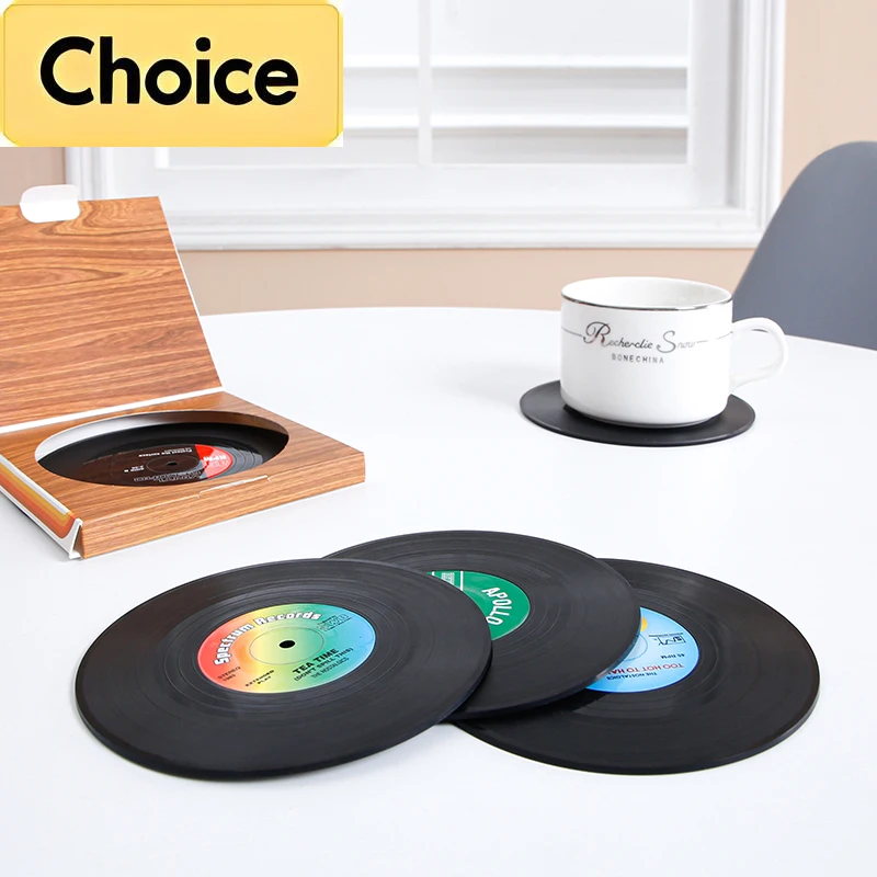 6-Pcs-Topfinel-Vinyl-Record-Table-Mats-Drink-Coaster-Table-Placemats ...