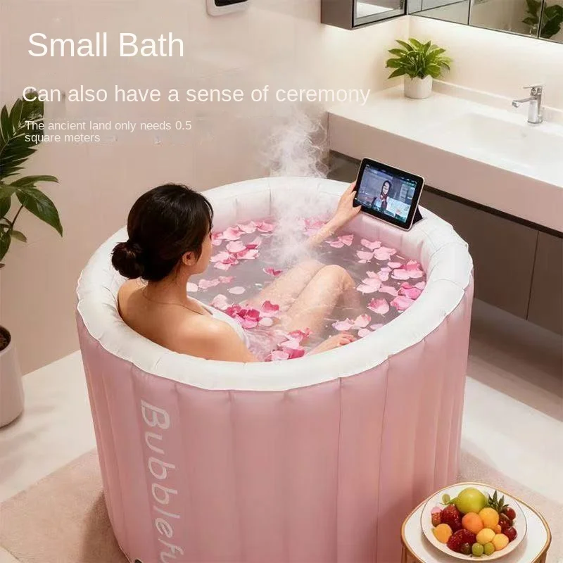 Automatic Inflatable Folding Bath Tub Oxford Cloth+PVC Material Bath ...