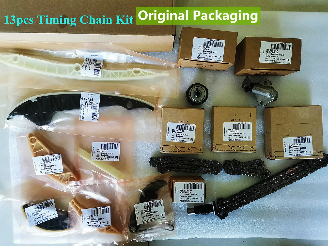 New-OEM-13Pcs-Set-Made-in-Germany-Engine-Timing-Chain-Kit-For-AUDI-VW ...