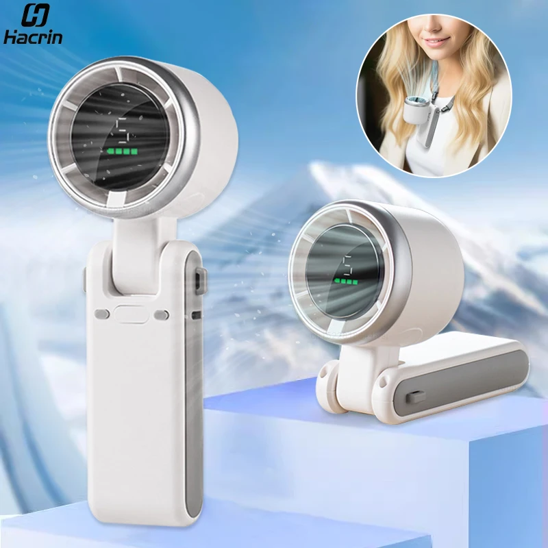 Portable-Turbo-Fan-Handheld-Mini-Hand-Fan-USB-Rechargeable-Foldable ...