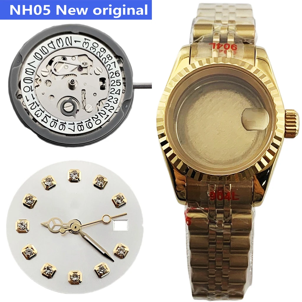 New-Original-26mm-Watch-Case-Silver-Rose-Gold-Sapphire-Glass-Stainless ...