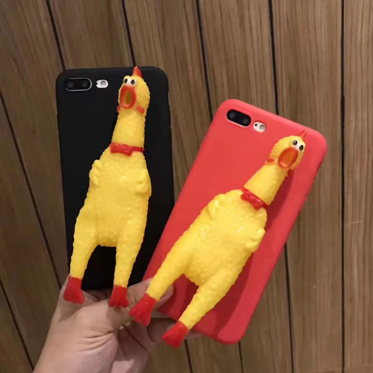 Halloween-3D-Funny-Scream-Chicken-Phone-Case-For-iPhone-15-14-13-11-12 ...