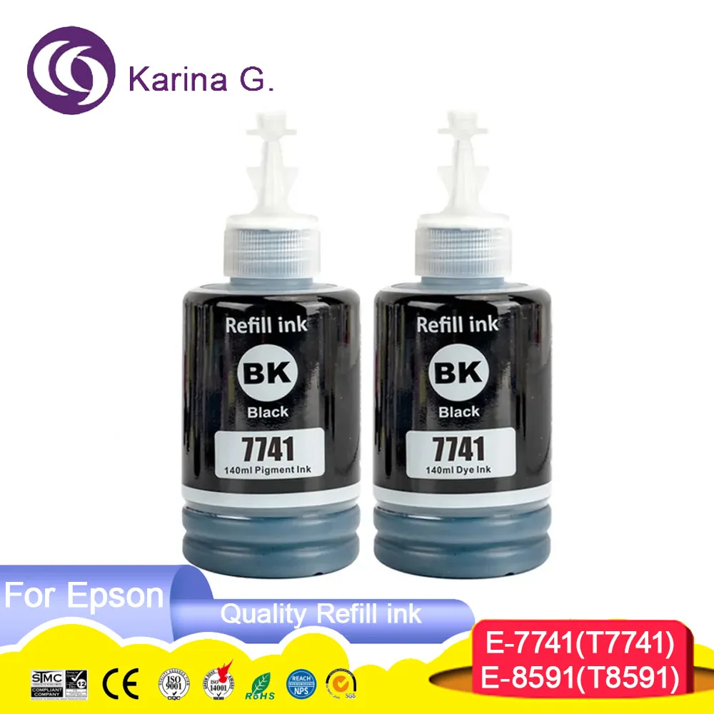 T7741 7741 T774 774 T8591 Premium หมึกเติมสำหรับ Epson Workforce M100 ...