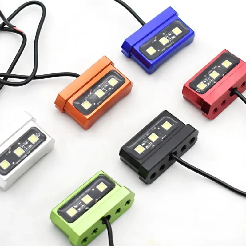 3 LED Motorcycle License Plate Light Decorative Lamp Universal For ...