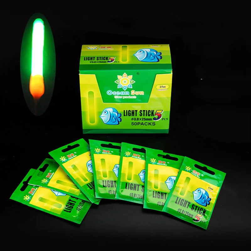 5-30-60-120PCS-Fishing-Glow-Stick-Visual-15m-Fishing-Float-Fluorescent-Lightstick-Light-Night ...