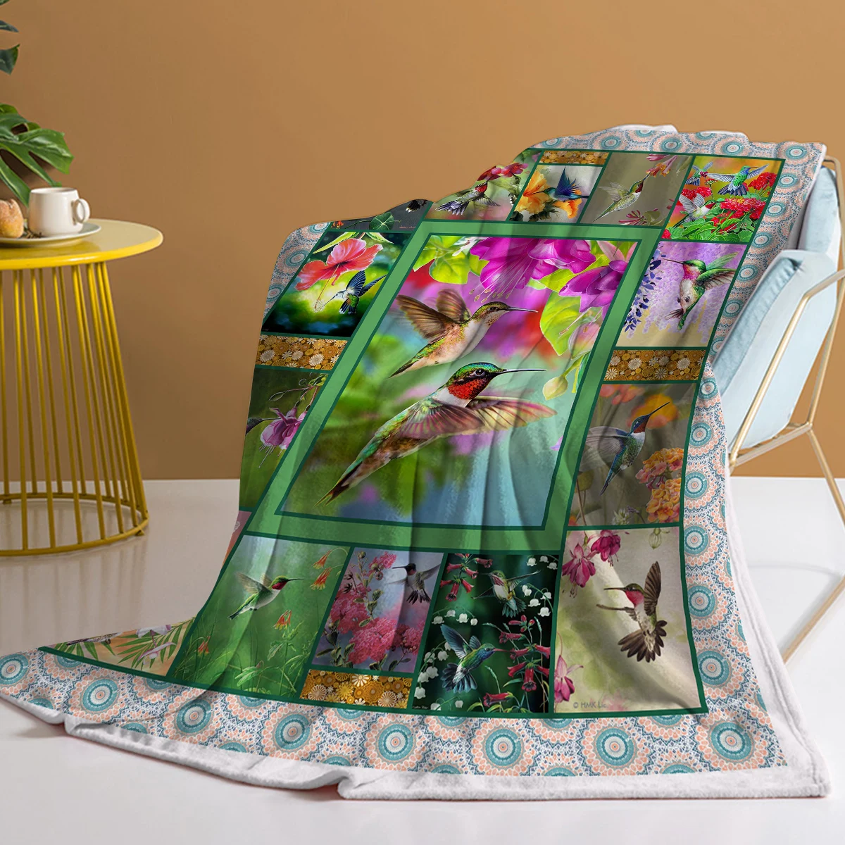 Flowers-And-Birds-Blanket-Printed-Throw-Blanket-Plush-Fluffy-Flannel ...