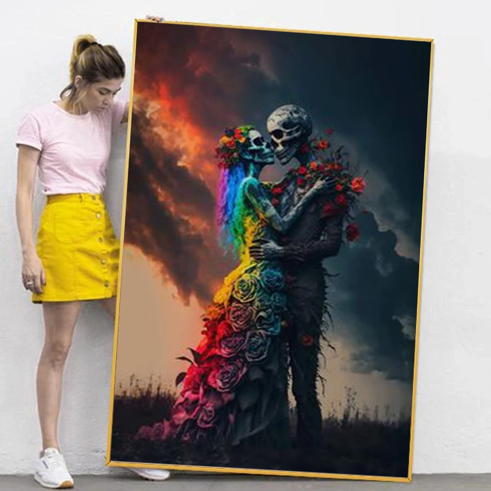 Queen Skeleton Painting