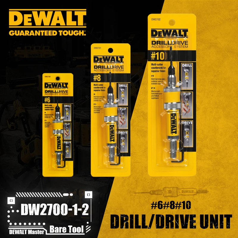 DEWALT #6#8#10 Drill/Drive Unit DW2700 DW2701 DW2702 6MM 8MM 10MM Wood ...