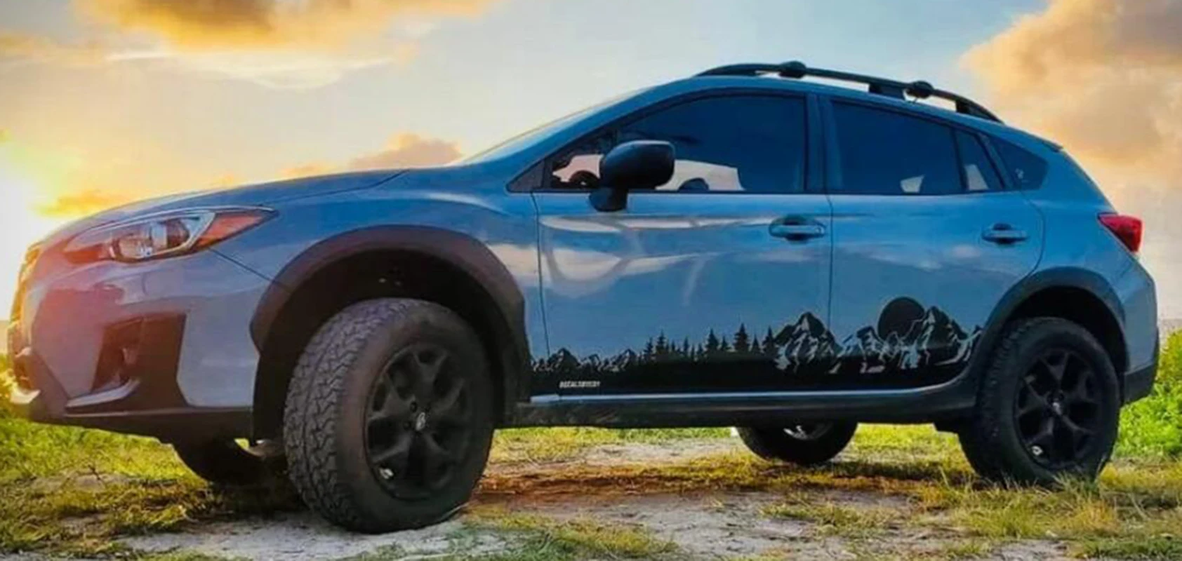 Large-Mountain-Trees-Side-Body-Car-Sticker-Decal-Forest-Landscape-Auto ...