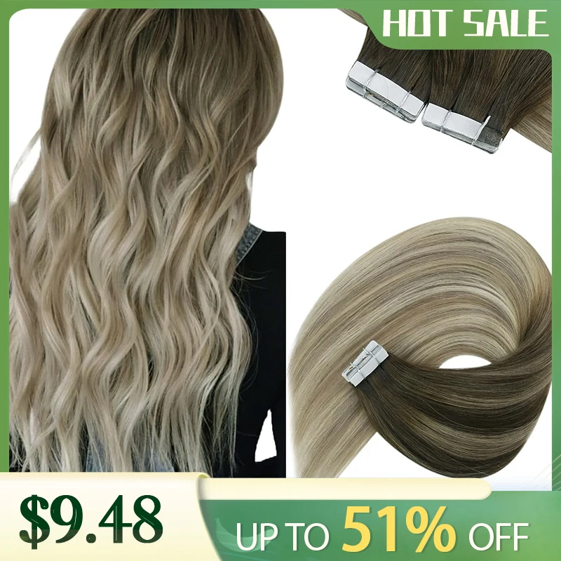 VeSunny-Extensions-de-Cheveux-Humains-Lisses-et-Sans-Couture-Vrais ...