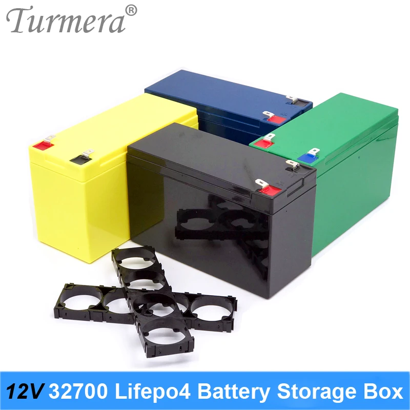 Turmera-12V-32700-Lifepo4-Battery-Storage-Case-with-2-1x4-32650-Holder ...