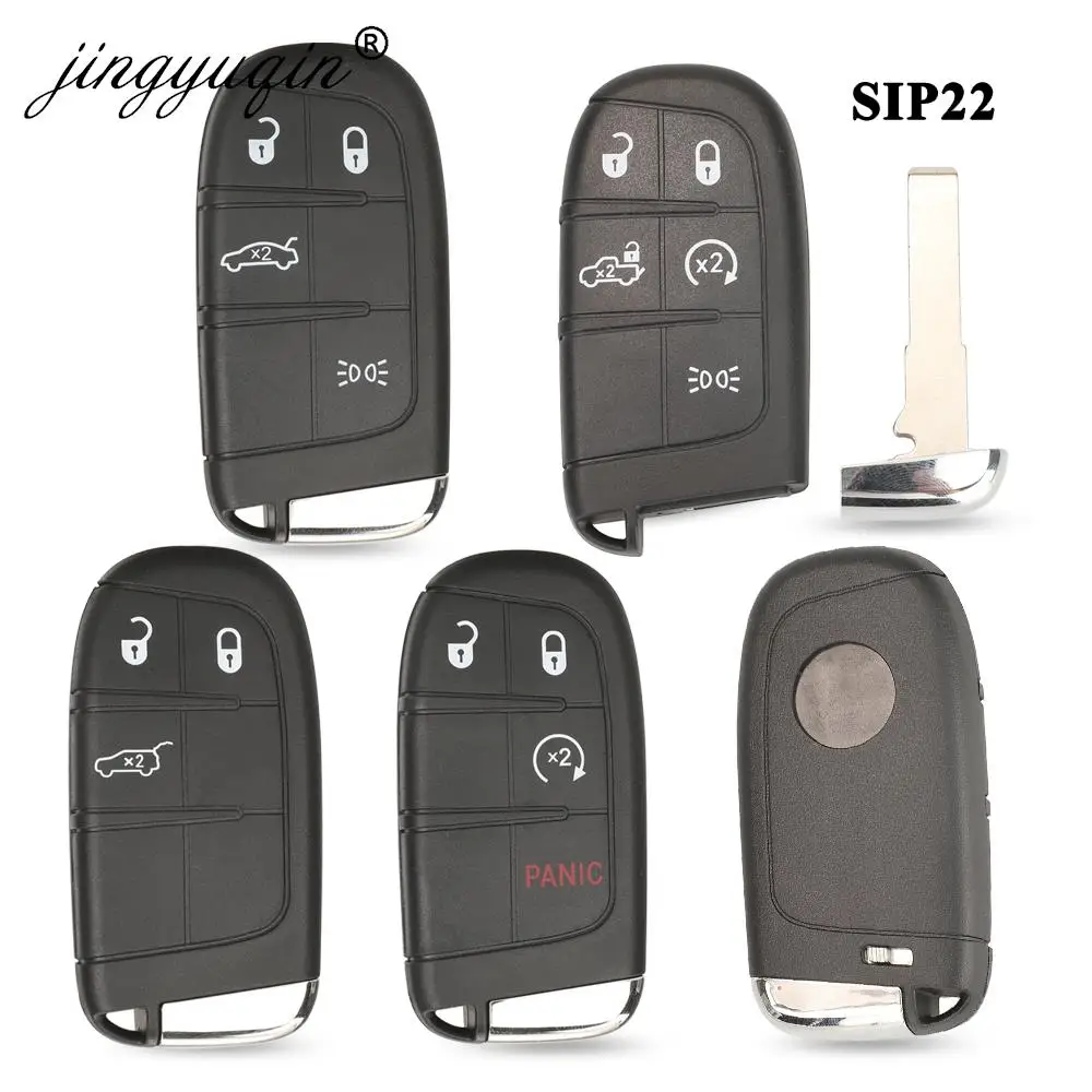 jingyuqin-SIP22-Blade-Remote-Smart-Key-Shell-Replacement-for-Fiat-500 ...