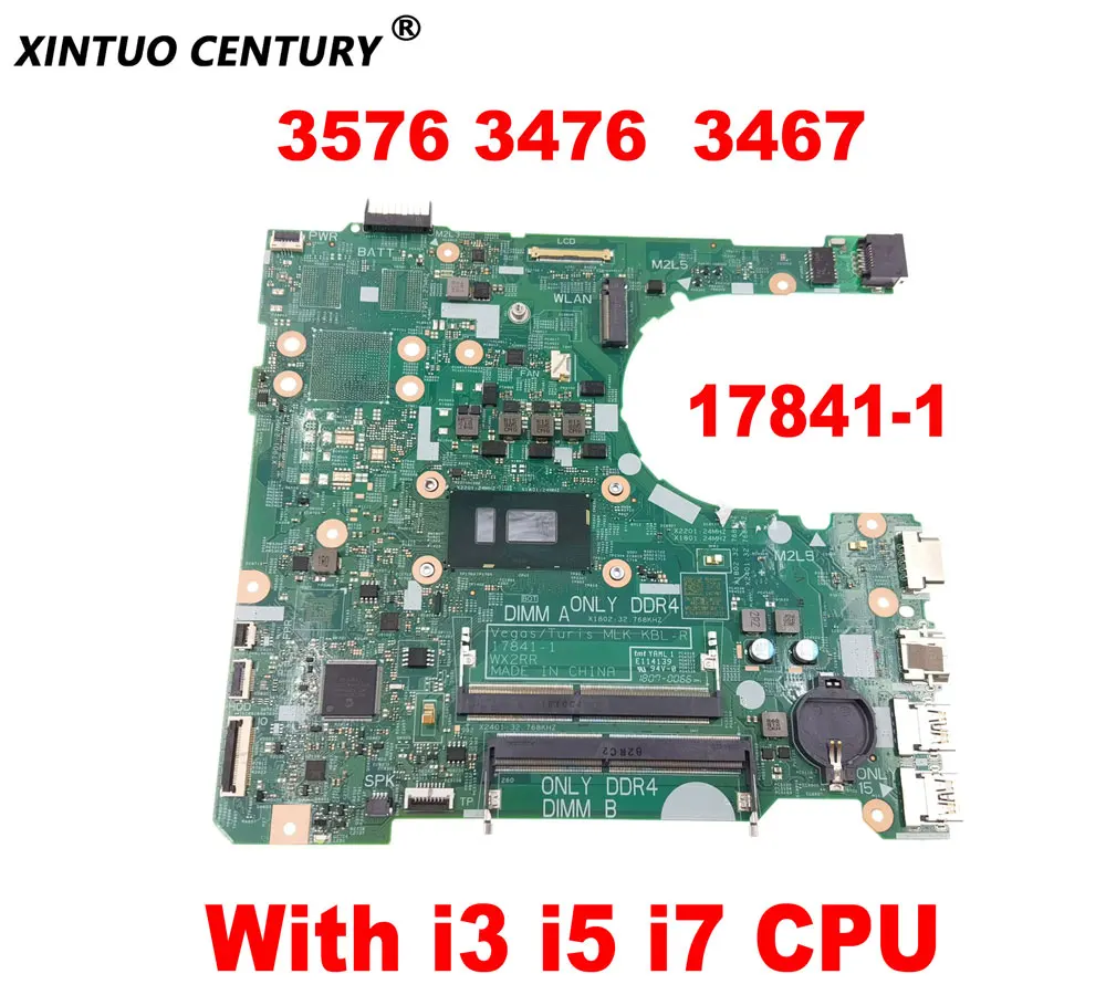 Laptop-Motherboard-para-Dell-Inspiron-17841-1-3576-3567-3476-3476-i3-i5 ...