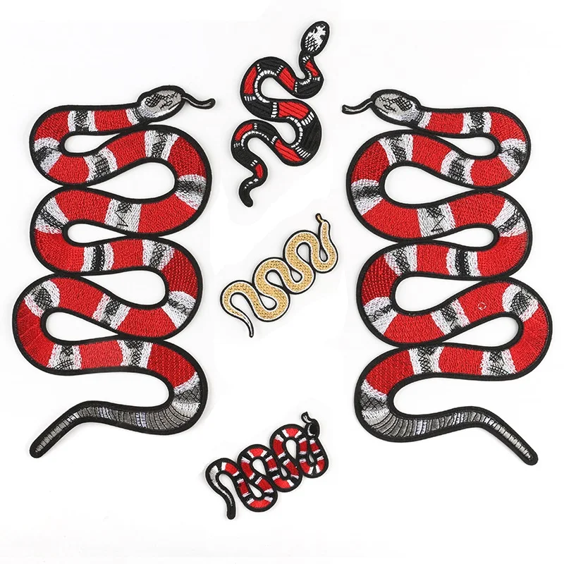 Personalized-Snake-Design-Patches-for-Clothing-Locomotive-Clothing-Iron ...