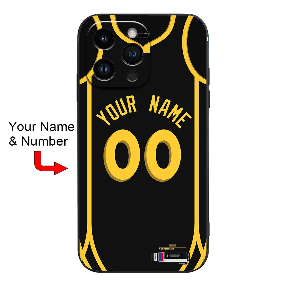 Golden State Basketball Jersey Cover Case for iPhone 16 15 14 Pro Max ...