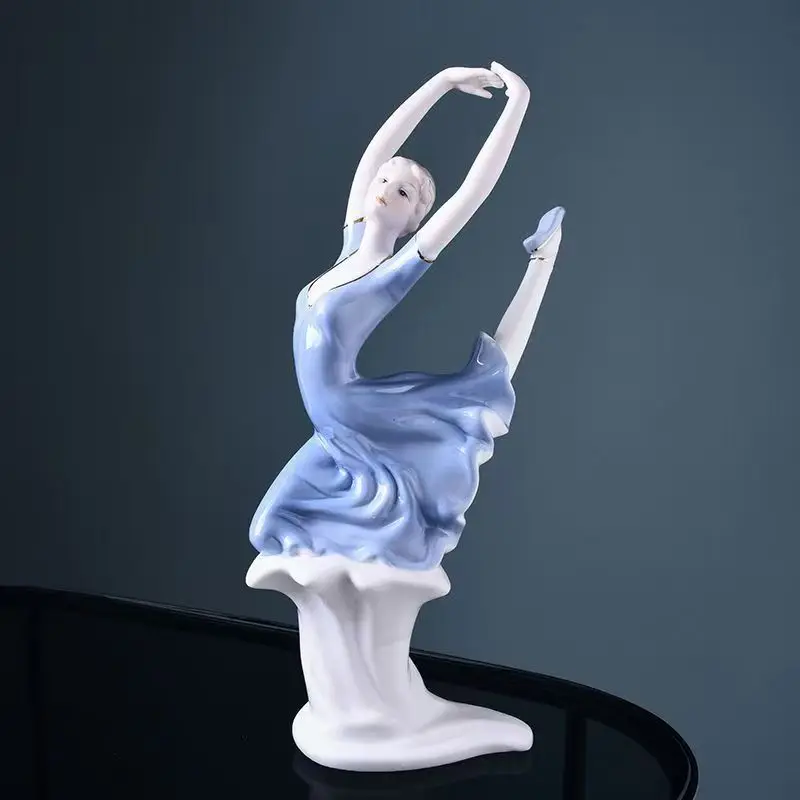 Modern home furnishing decoration ceramic craft decor pretty girl ...