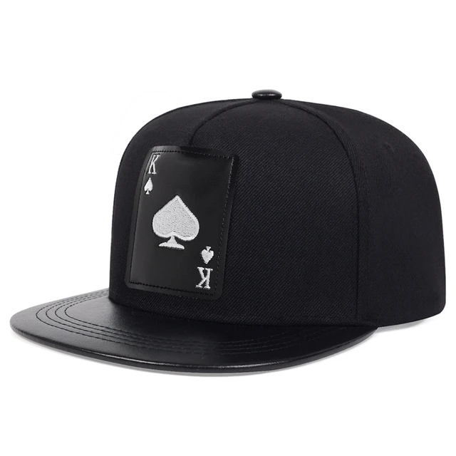 Hip Hop baseball Cap poker embroidery personalized Hat Men Women cotton ...