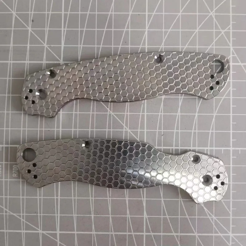 1-Pair-Custom-Made-DIY-Titanium-Alloy-Knife-Handle-Patch-for-Spyderco ...