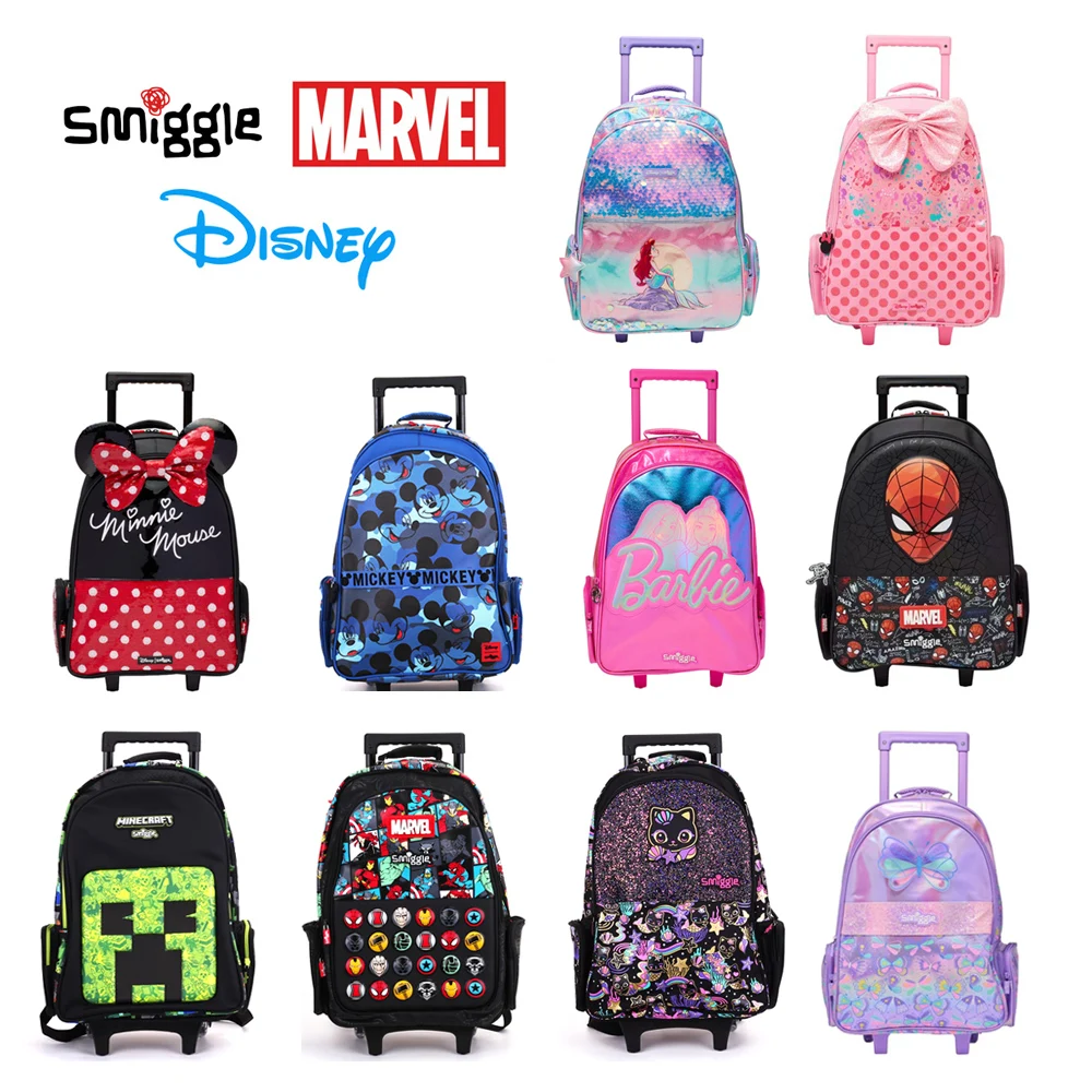 Disney-Mickey-Mouse-Children-s-trolley-backpack-Smiggle-MARVEL-Spider ...