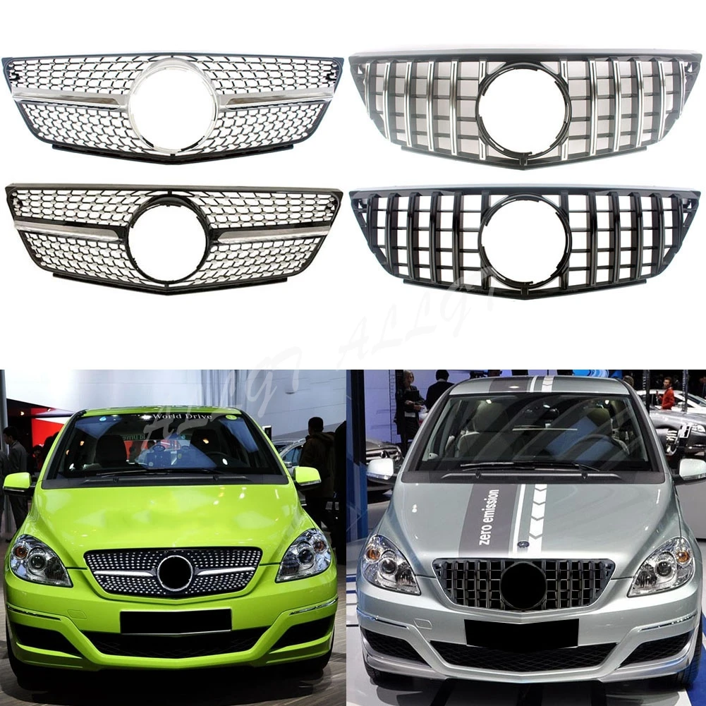 Front Grill Center Hood Modified Grille Vent Bumper For Mercedes-Benz B ...