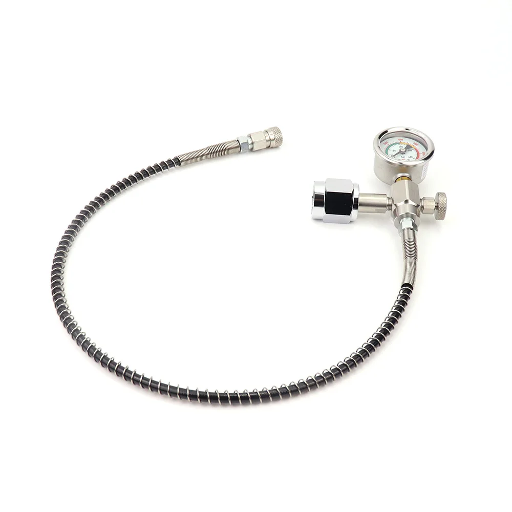 Scba-Fill-Station-CGA347-Connector-Charging-Adapter-With-Hose-and-Gauge ...