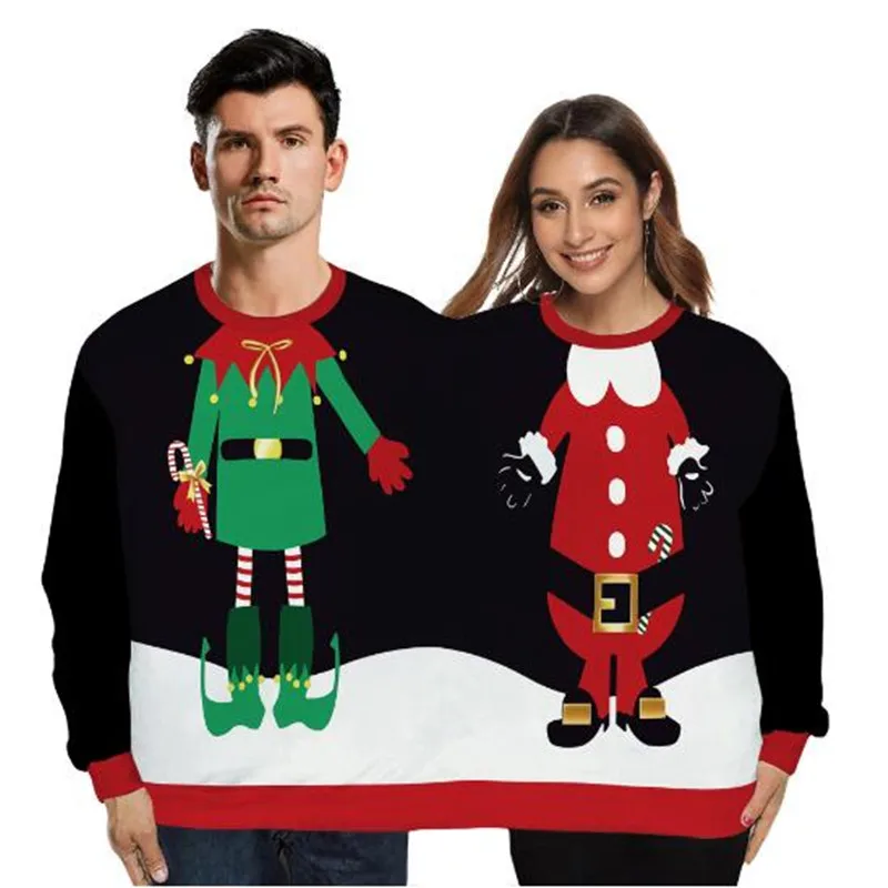 Christmas-Sweater-holiday-spoof-3D-digital-printing-couples-two-piece ...